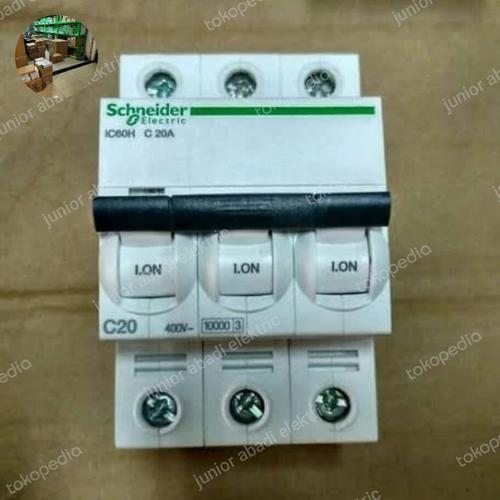 Jual MCB SCHNEIDER IC60H 10KA 3P 6A 10A 16A 20A 25A 32A 40A 50A 63A - 20a - Jakarta Pusat ...