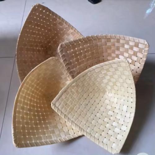 Jual pring pincuk piring bambu piring saji piring cantik anyaman bambu ...
