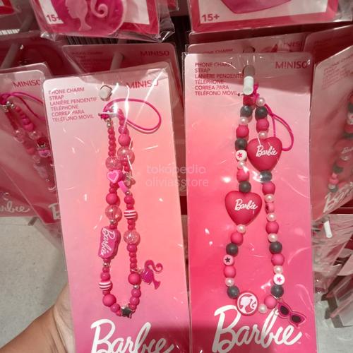 Jual long charm handphone miniso barbie miniso x barbie phone strap ...