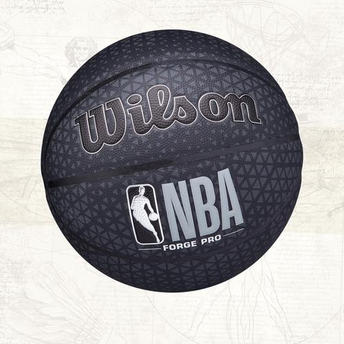 Promo Bola Basket Wilson NBA Forge Pro Printed Black Indoor Outdoor ...