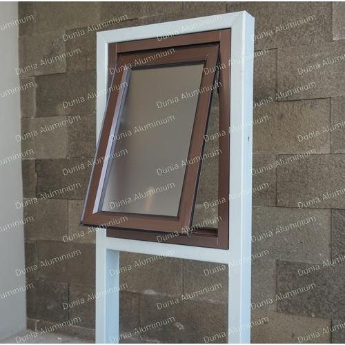 Jual Jendela Aluminium L60 x T120 - Cokelat Blur, J01 Potrait - Kota ...