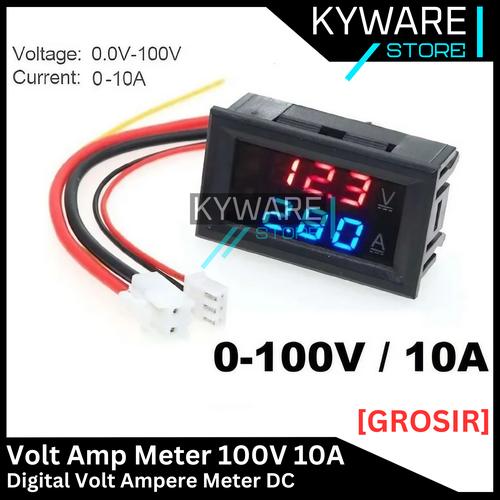 Jual Digital Volt Ampere Meter 100V DC 10A Sensor Voltmeter Amperemeter - Kab. Bogor - Kyware ...