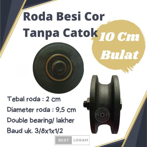 Jual Roda pagar besi cor 10 cm roda only tanpa catok - Bulat - Kab ...