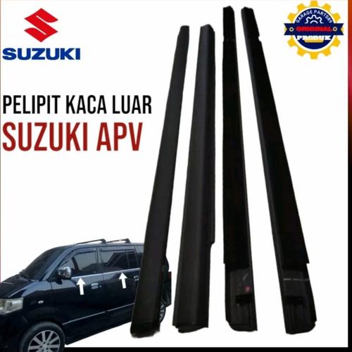 Jual weather strip plipit kaca luar mobil APV hitam besi original FULL ...