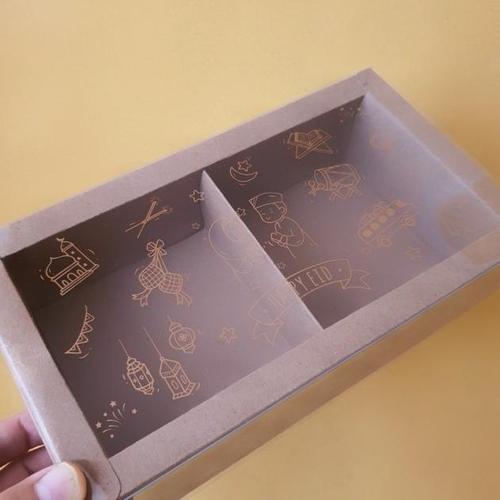 Jual Box Rollcake Mika Idul Fitri 22X11X6Cm Insert Sekat 2 Packaging ...