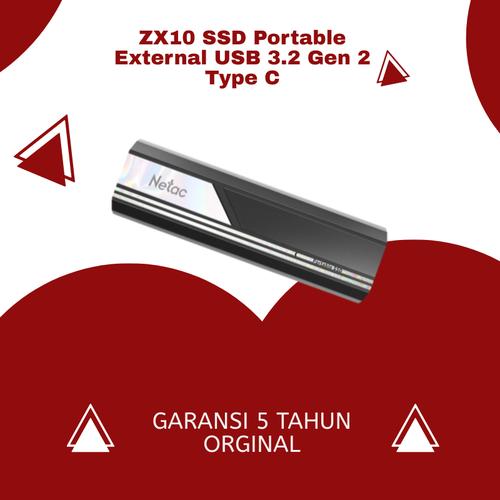 Jual SSD External 2TB Netac ZX10 SSD Portable External Type C - 2TB ...