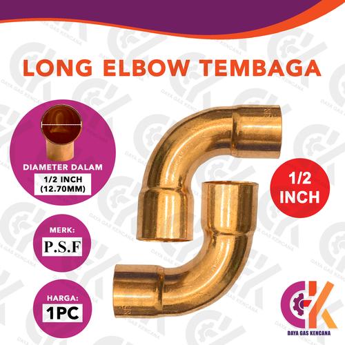 Jual Long Elbow 1/2" Inch 90D // PSF Long Knee Elbo Tembaga - Jakarta ...