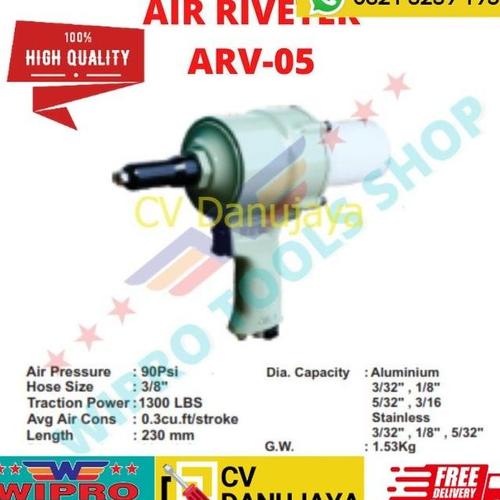 Jual EL WIPRO Tang Rivet Tenaga Angin Air Riveter ARV-06 Kuning ARV-05 ...
