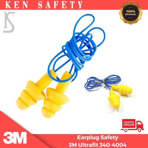 Jual Earplug 3M 340-4004 Ultrafit Reusable Safety Ear Protection ...