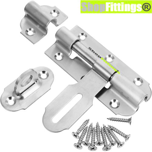 Jual Grendel Geser Slide Bolt Gate Latch Safety Door Lock with Padlock ...