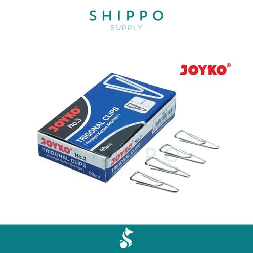 Jual JOYKO Klip Kertas / Paper Clip Trigonal Clip / Paperclip No.1 No.3 ...