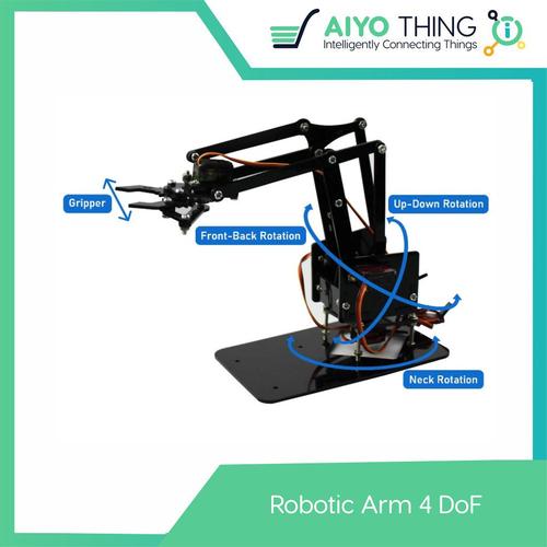 Jual Robotic Arm 4 DoF Titik untuk Servo SG90 MG90 Robot Lengan Akrilik - Kota Malang ...