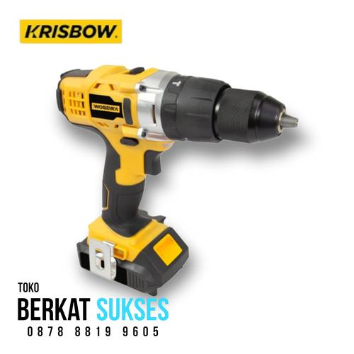 Jual KRISBOW MESIN BOR CORDLESS IMPACT DRILL 13MM 18V IRCID181 ...