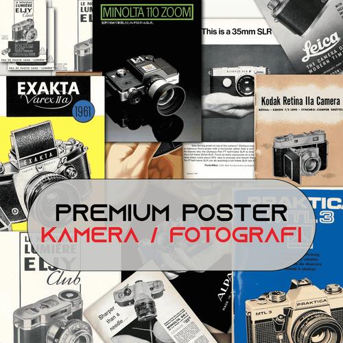 Jual poster dinding aesthetic / wall art poster - camera fotografi ...