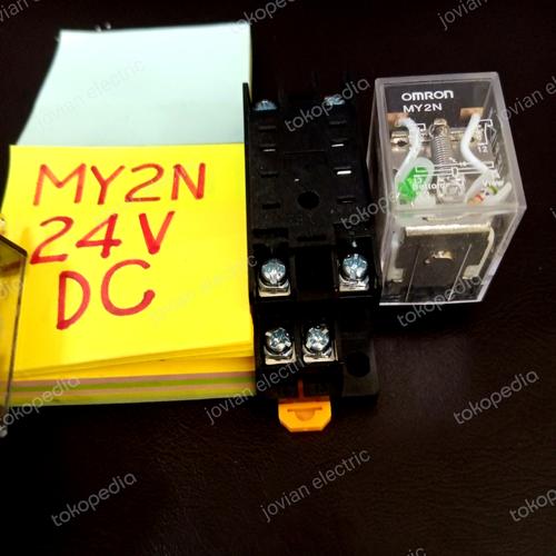 Jual set relay Omron my2n/my2 24vdc 8pin plus soket - socket my2n ...