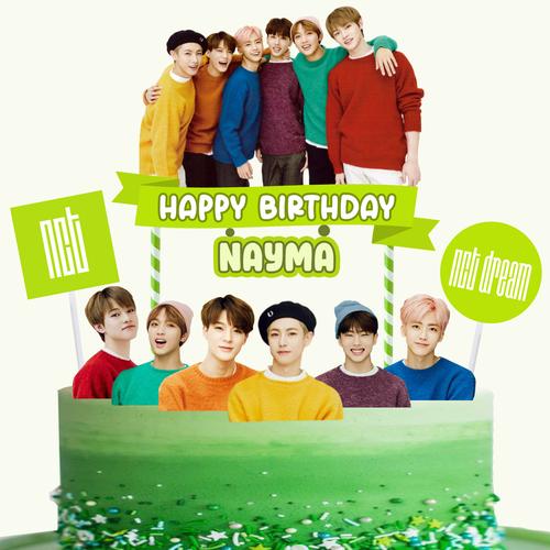 Jual Cake Topper NCT Dream + Custom Nama / Hiasan Kue Ulang Tahun - Kab ...