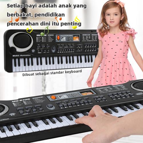 Jual Mainan Alat Musik Piano Anak Keyboard 61 Keys Piano Mainan Anak ...