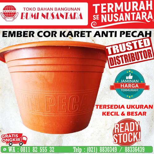 Jual Ember Cor Karet Anti Pecah Orange oren Besar Kecil bak hijau ijo ...