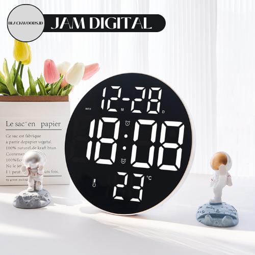 Jual Jam Digital Dinding LED Besar Free Remote Kontrol Gaya Modern ...