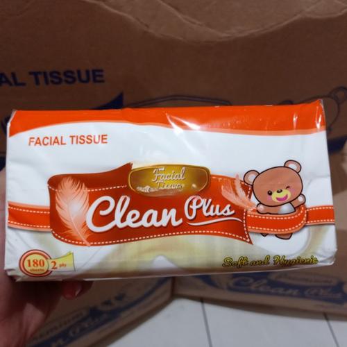 Jual Tissue Multifungsi Tisu Clean Plus 180 Sheets 2 Play Karton 60 Pcs ...
