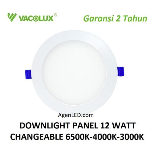 Promo VACOLUX Lampu Downlight LED Panel 12W Putih 12 w Watt Slim Bulat ...
