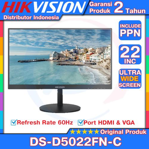 Jual Monitor LED 22 Inch Hikvision DS-D5022FN-C Ultra Wide Full HD ...