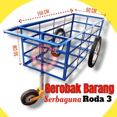 Jual Gerobak Barang Besi Serbaguna ukuran P.150 L.60 T.50 - Kota ...