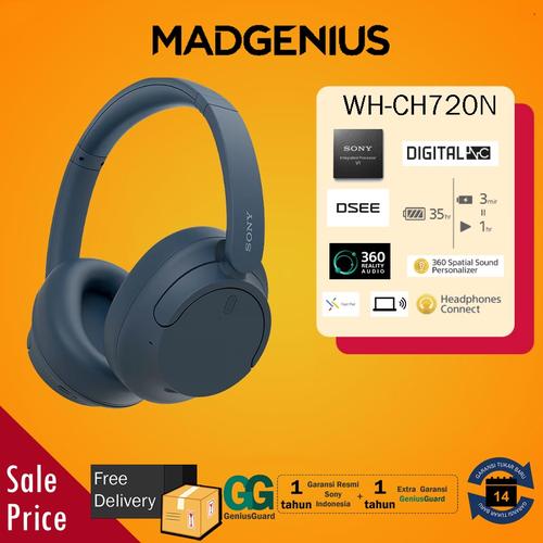 Promo SONY Original WH-CH720N Blue / WH CH720N / CH720 Headphone ...