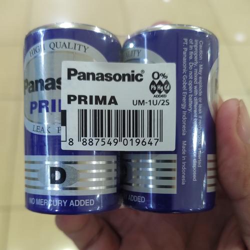Jual Baterai Panasonic Prima UM-1U/2S seri ( D ) 1,5 Volt Original ...