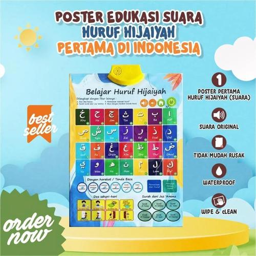 Promo Poster Huruf Hijaiyah Bersuara Mainan Edukasi Belajar Mengaji ...
