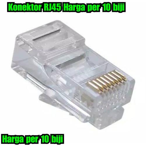 Jual konektor rj45 conector rj 45 harga satuan jack Lan rj45 - Kota ...