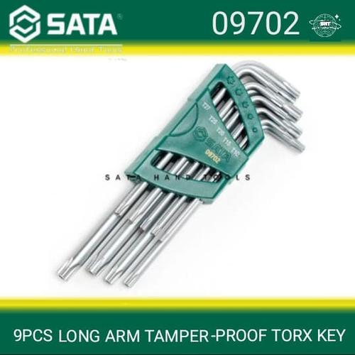 Jual SATA KUNCI L BINTANG 09702 9PC LONG TORX HEX KEY SET (TAMPER-PROOF ...