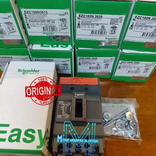 Jual mccb 15a/20a/25a/30a/40a/50a/75a/80a/100a 3P 18ka EZC100N Schneider - 50A - Jakarta Barat ...