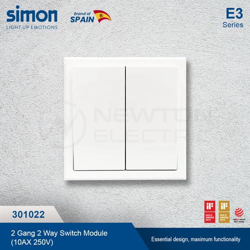 Jual Simon E3 Saklar Seri Hotel (2-Way) - White Putih - Jakarta Barat ...