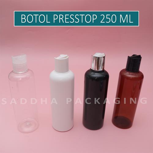 Jual Botol 250ml Presstop / Botol Sabun Presscap 250 ml / Botol Shampoo PET - BOTOL BENING ...