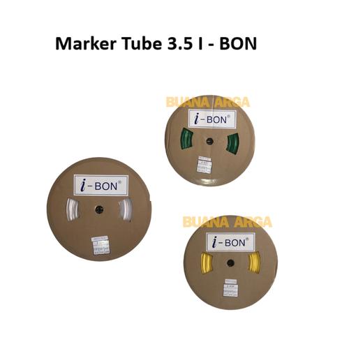 Promo Marker Tube IBON 3.5 untuk kabel 1.5mm Hijau / Kuning - Kuning ...