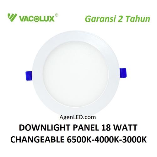 Promo VACOLUX Lampu Downlight LED Panel 18W Putih 18 w Watt Slim Bulat ...