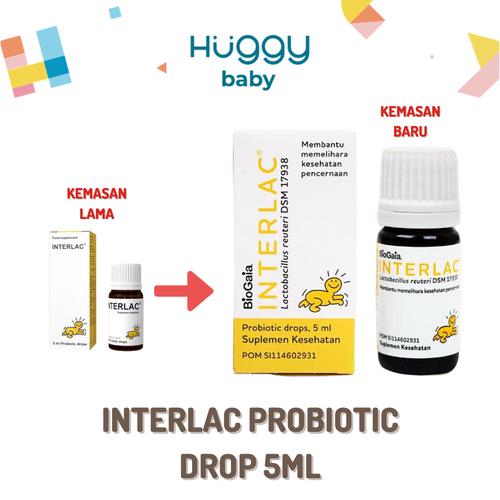 Jual Interlac Probiotik Drops 5ml Probiotic BioGaia - Tanpa Dry Ice ...