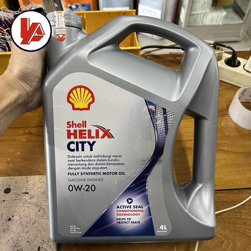 Jual Oli Mobil Bensin Shell Helix CITY 0W-20 4 Liter Fully Synthetic ...