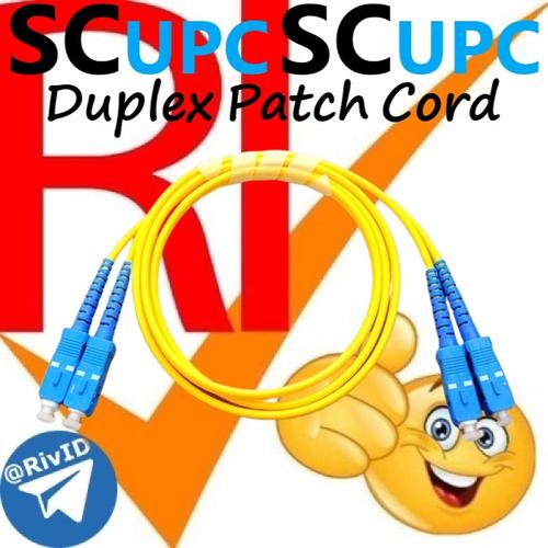 Jual Patchcord SC UPC Duplex 2M Patch Cord 2 Meter Single Mode FO Dx ...