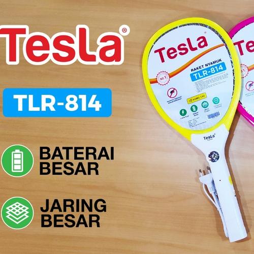 Jual Tesla Raket Nyamuk TLR-814 Cas Rechargeable Layar Besar Strum ...