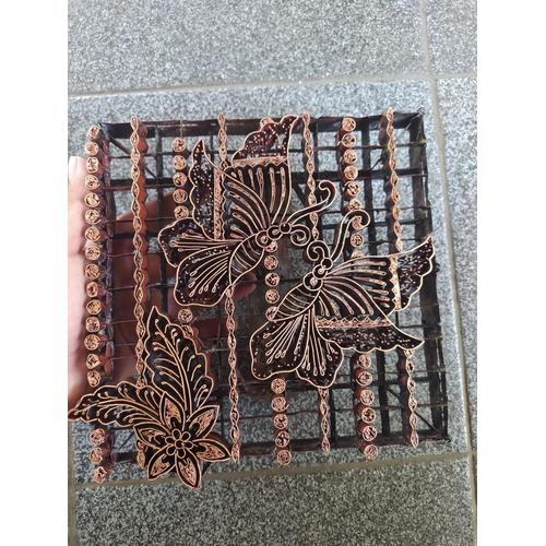 Jual Alat cap batik Bahan tembaga dan besi Bisa untuk hiasan kupu kupu ...
