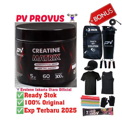 Promo Provus Creatine Matrix Monohydrate 300gr PV ( 60 serving ...