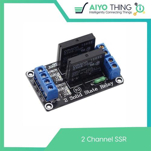 Jual SSR Solid State Relay 2 Channel Chanel Module 5V DC - Kota Malang - aiyothings | Tokopedia