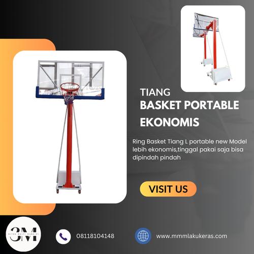 Jual Ring Basket Tiang L portable new Model ekonomis 180cm x 105 cm ...