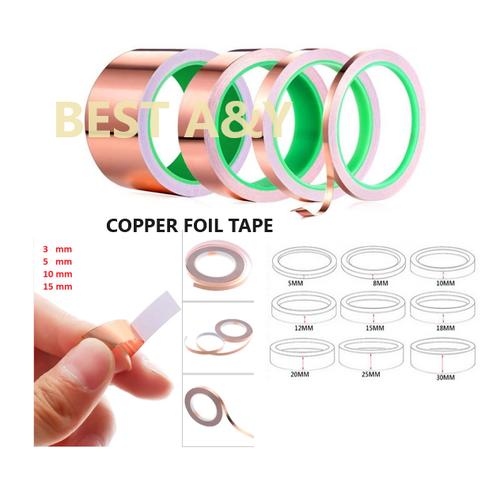 Jual Adhesive Copper Isolasi Tape Pita Foil Tembaga Konduktor PCB - 3 ...