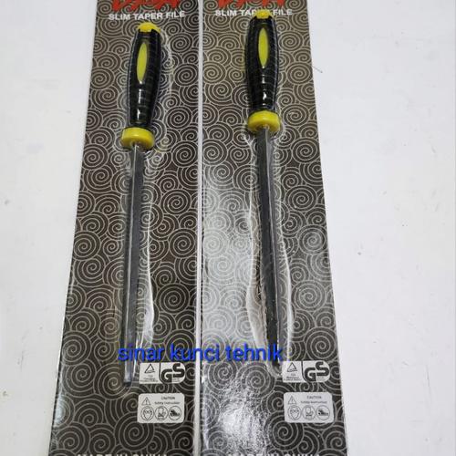 Jual Kikir Besi Gergaji Kayu Segitiga Gagang Karet VPR 4" inch 10cm ...