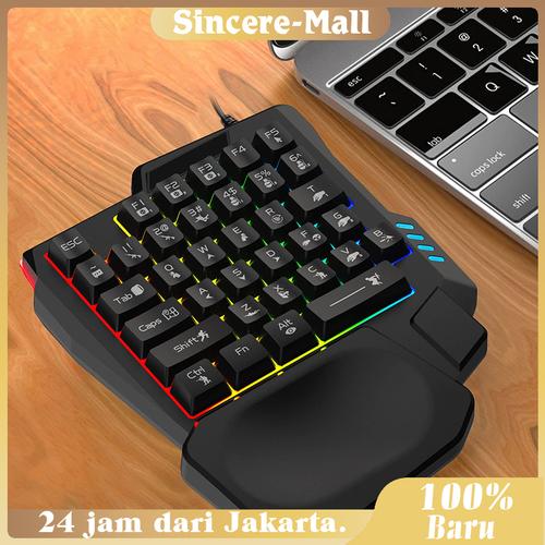 Jual Single Hand Keyboard Mechanical Keyboard Gaming Keyboard - Kota ...