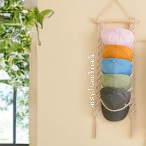 Jual Tempat Topi Baseball Macrame, Gantungan Topi 03 Hiasan Dinding ...