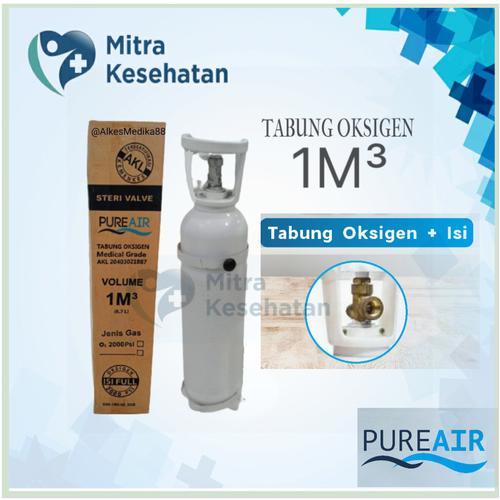 Jual Tabung Oksigen MEDIS 1m3 Pure Air OKSIGEN Medical Grade Isi Full ...